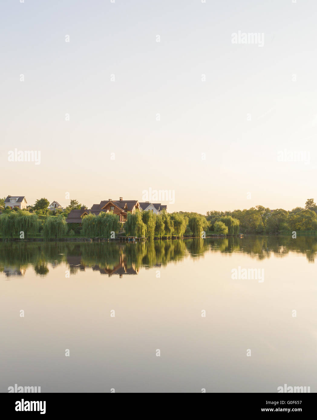 American luxury house sunset hi-res stock photography and images - Alamy