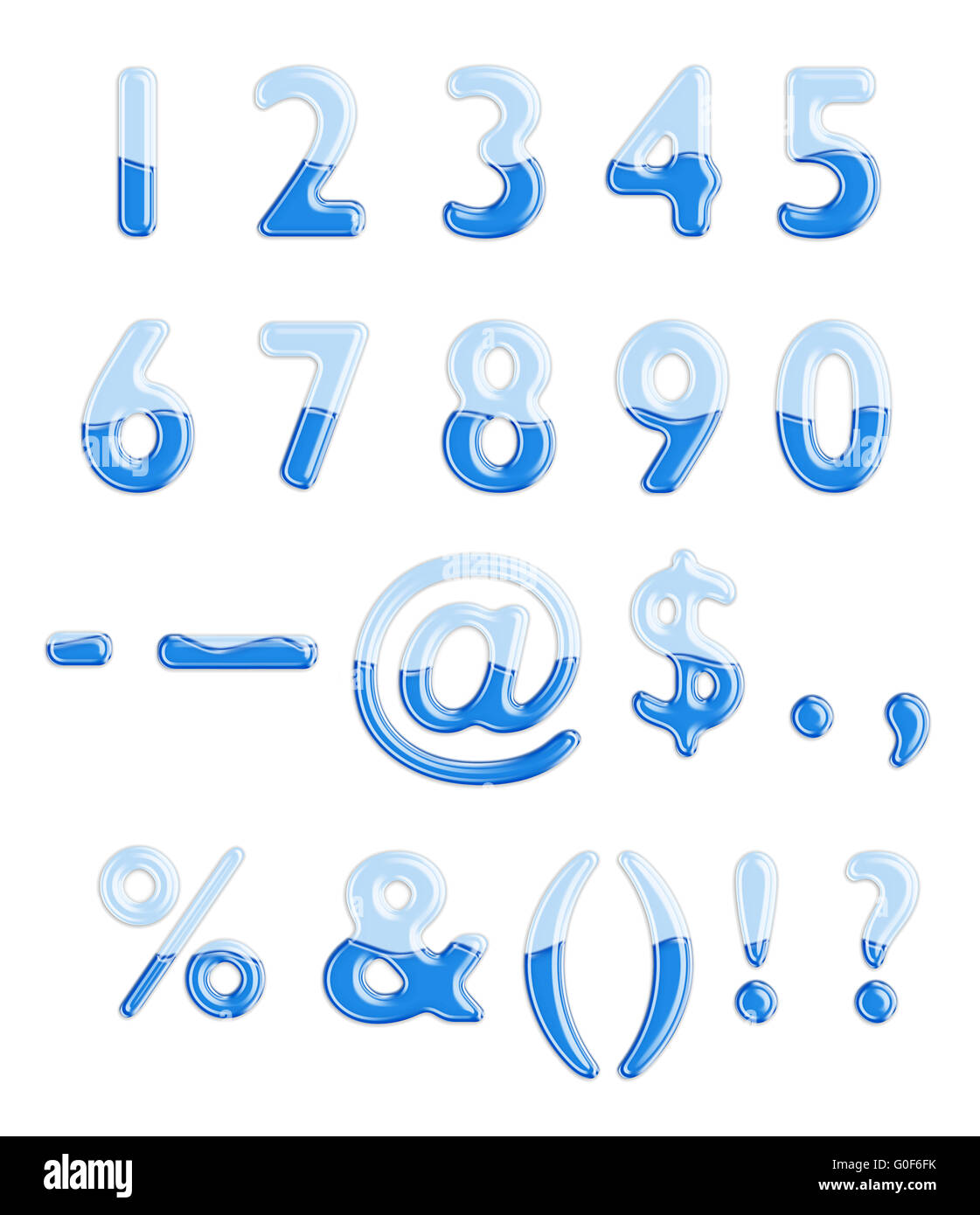 Alphabet letters cyan hi-res stock photography and images - Alamy