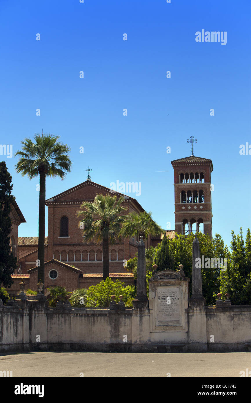 Basilica , Savello park on the Palatine hill. Rome Stock Photo - Alamy