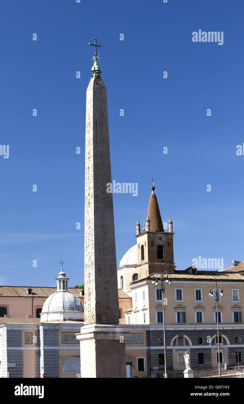 Ancient Egyptian obelisk. Rome. Italy Stock Photo - Alamy