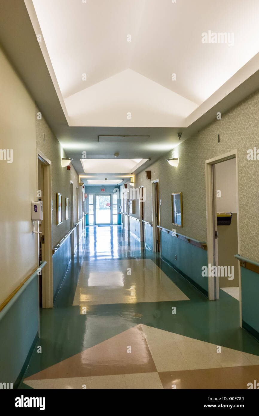 hospital hallway interior architecture and finishes in corridor Stock ...