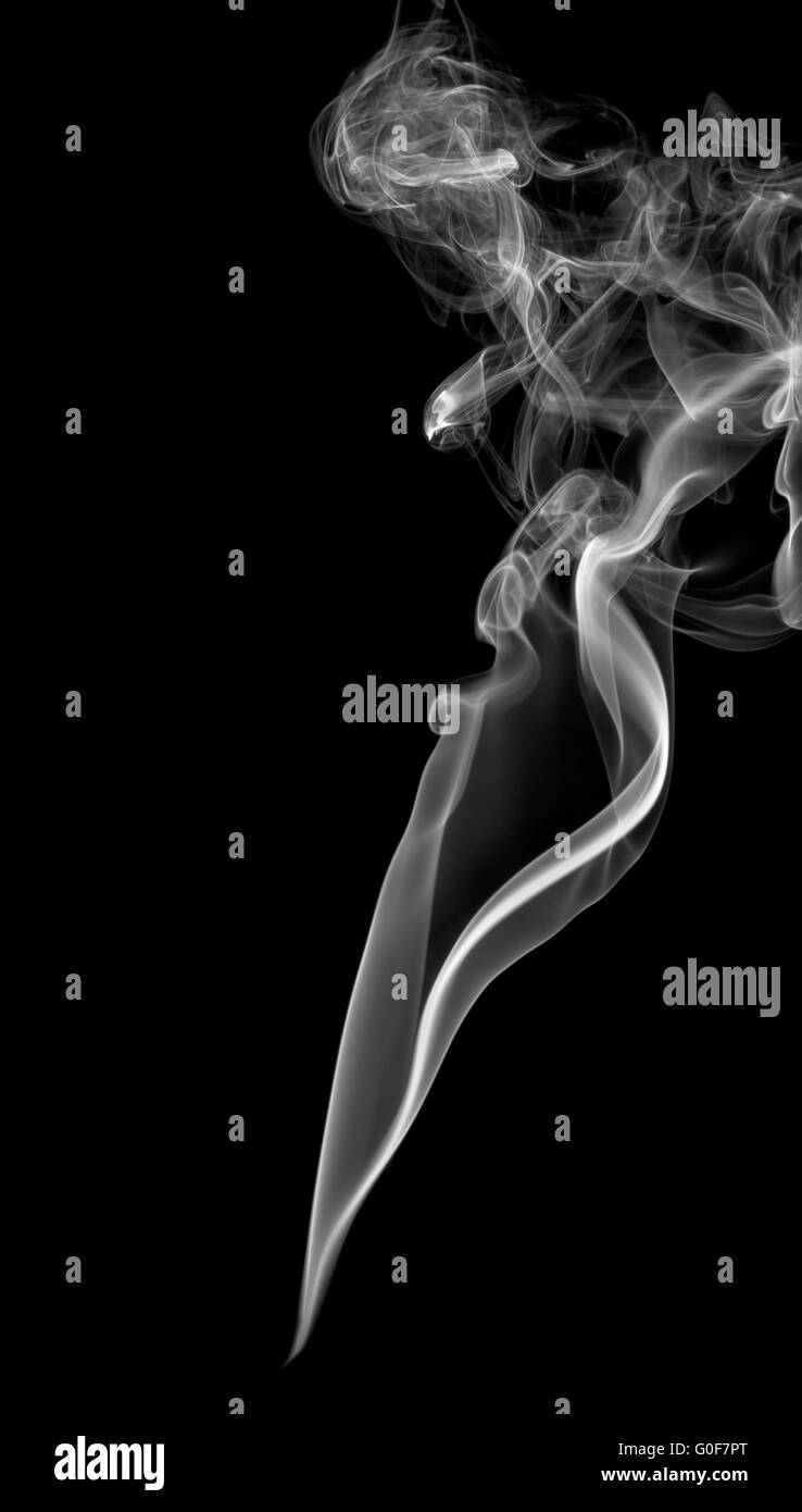 Abstract light smoke on a dark background Stock Photo - Alamy