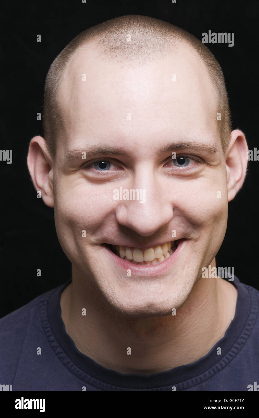 young man satisfied Stock Photo - Alamy