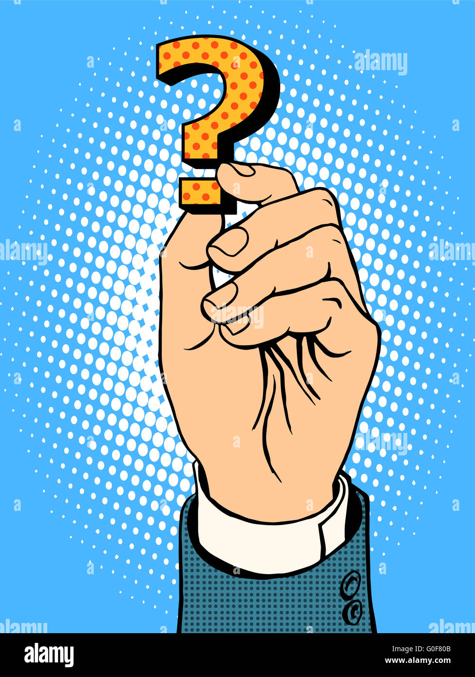 Question mark in pop art hi-res stock photography and images - Alamy