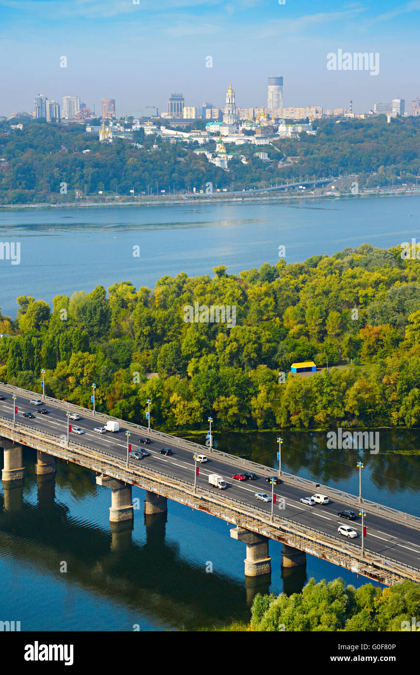 Aerial view of Kiev, Ukraine Stock Photo - Alamy