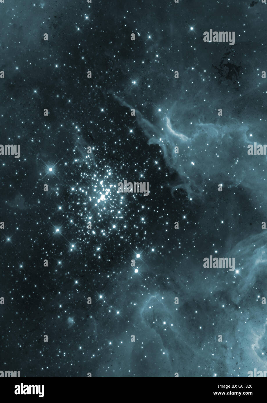 Star field in space and a nebulae Stock Photo - Alamy