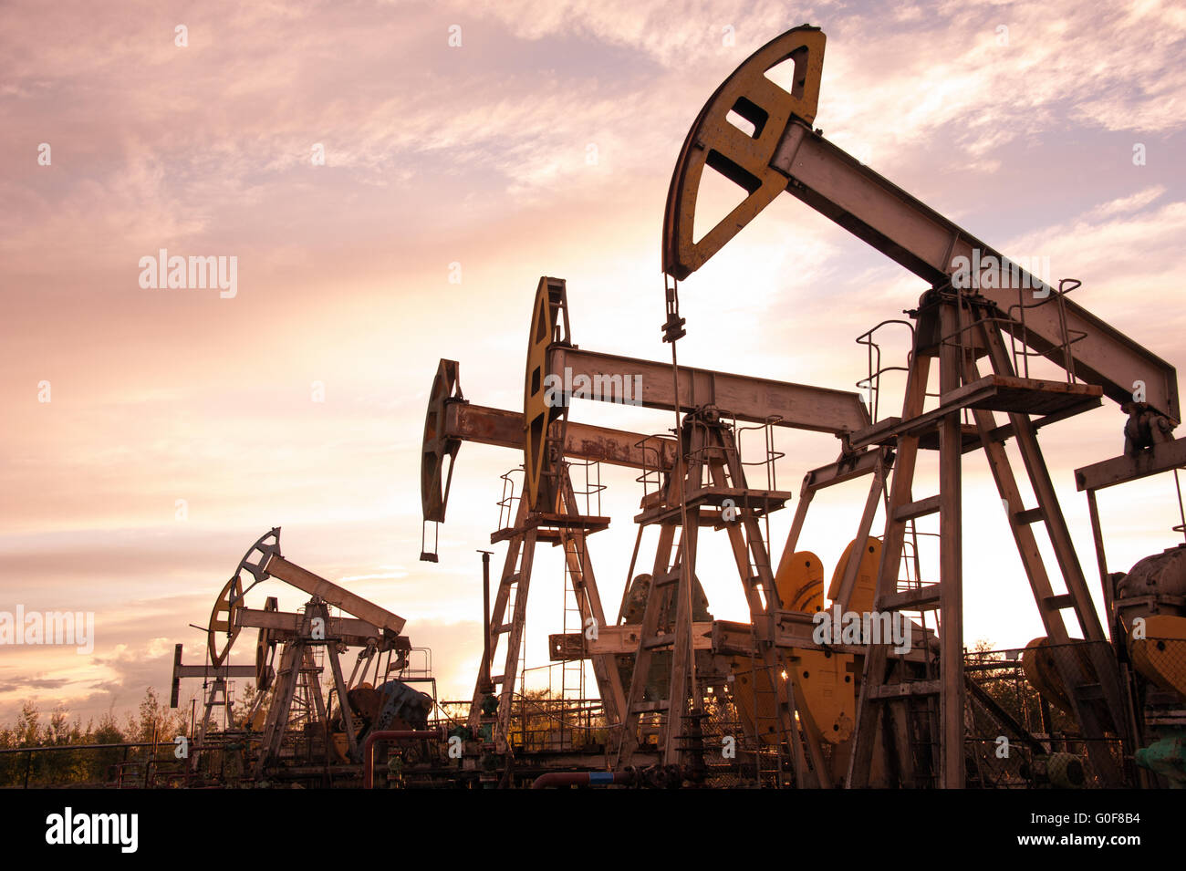 Reflection oil pump hi-res stock photography and images - Alamy