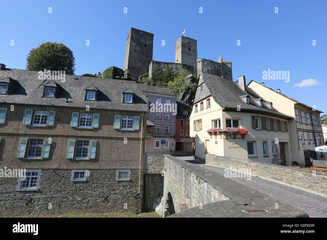 Burg runkel with lahn and lahn bridge hi-res stock photography and ...