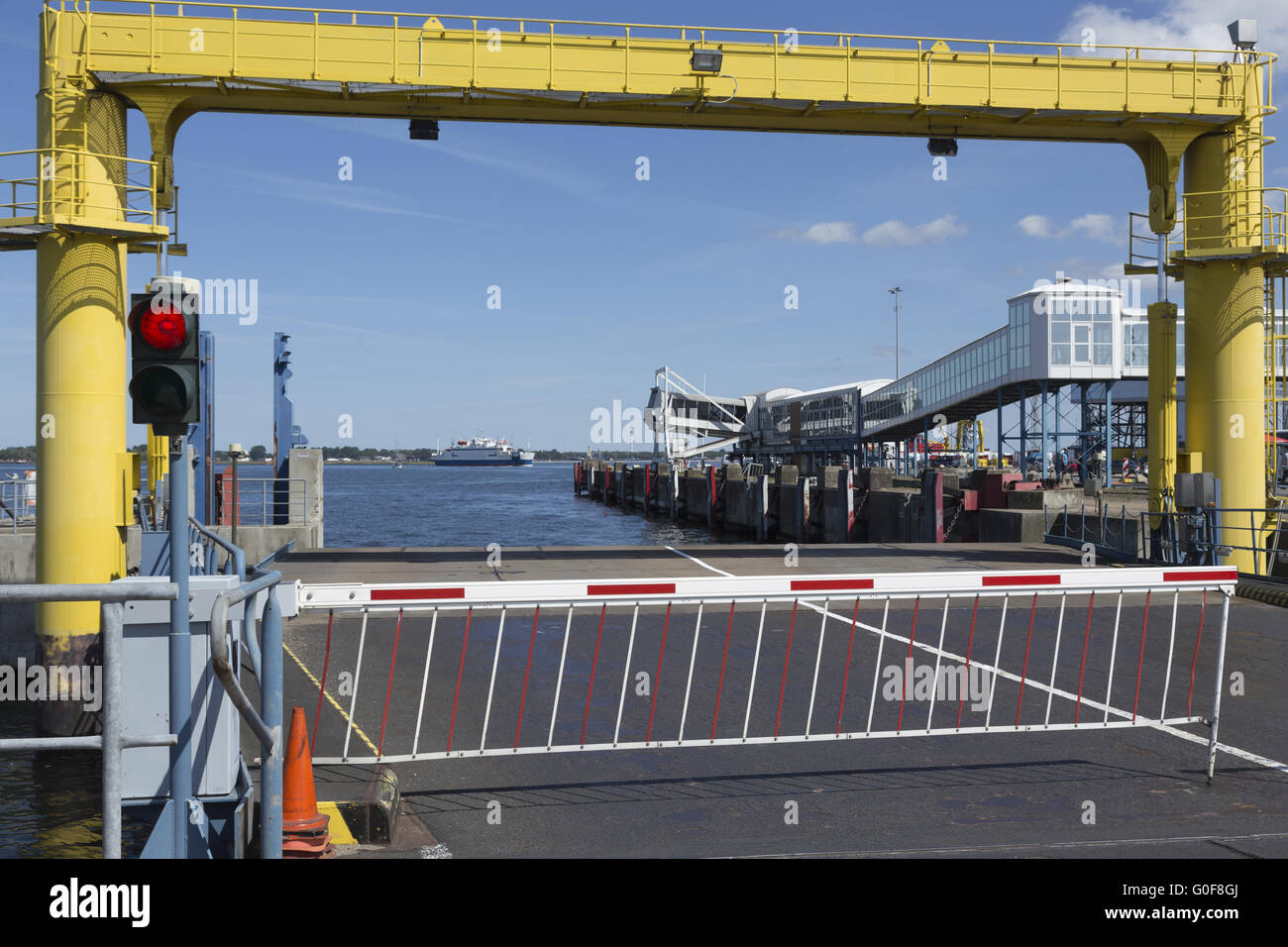 Ferry port barrier hi-res stock photography and images - Alamy