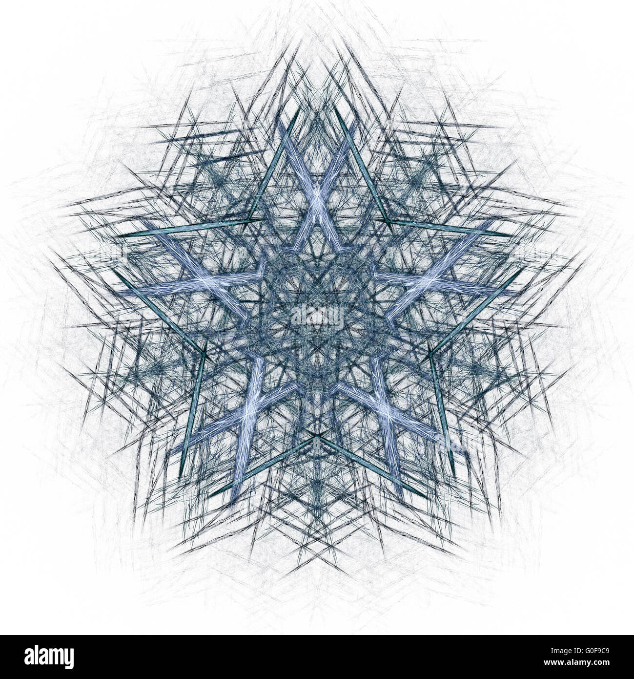 Illustration of a snowflake Stock Photo - Alamy
