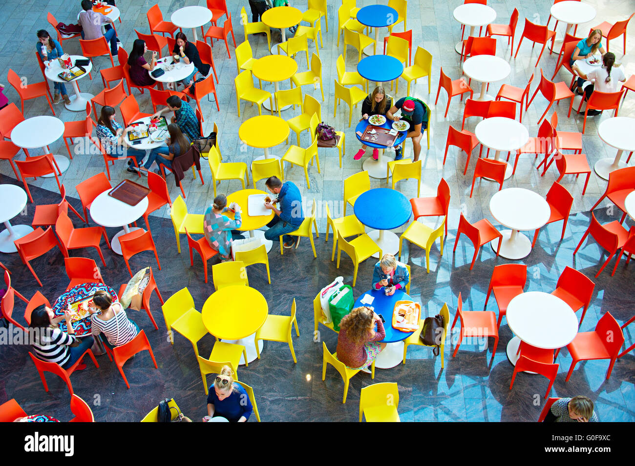 Fast food court plaza hi-res stock photography and images - Alamy