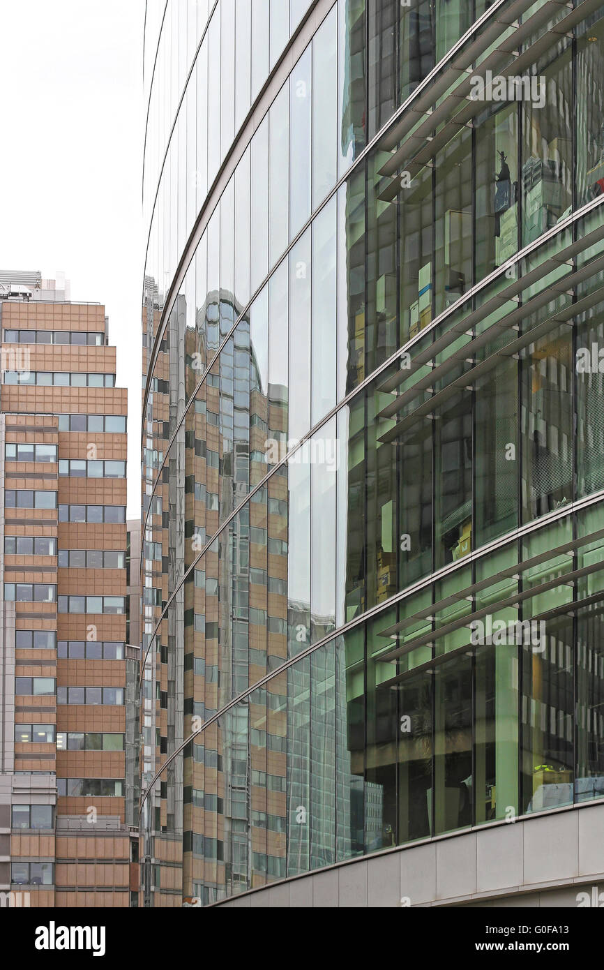 Office Building Reflection Stock Photo - Alamy