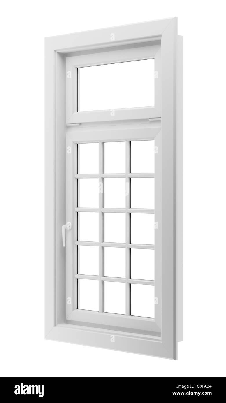 window isolated on white background Stock Photo - Alamy