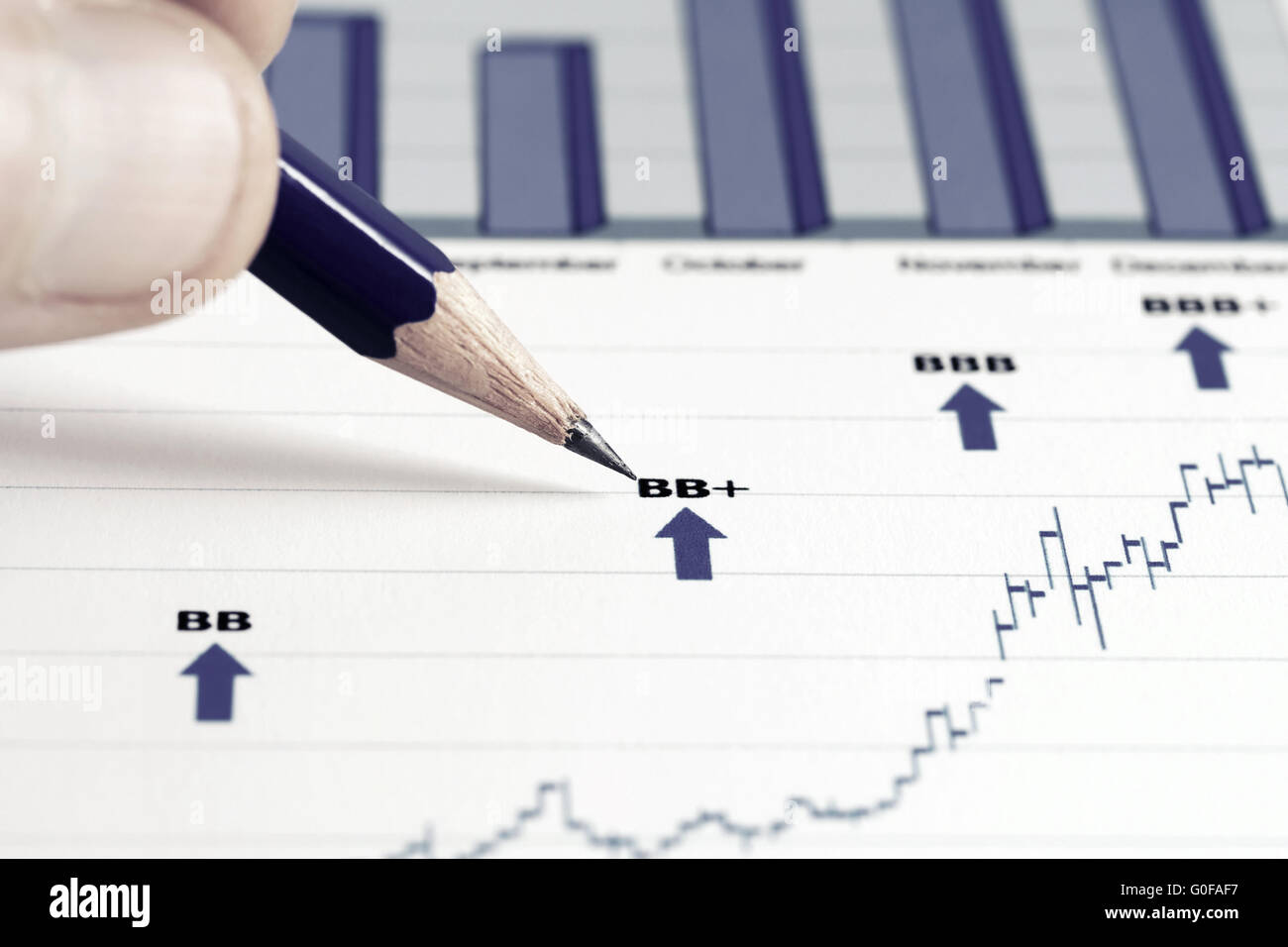 Stock market graphs analysis Stock Photo - Alamy