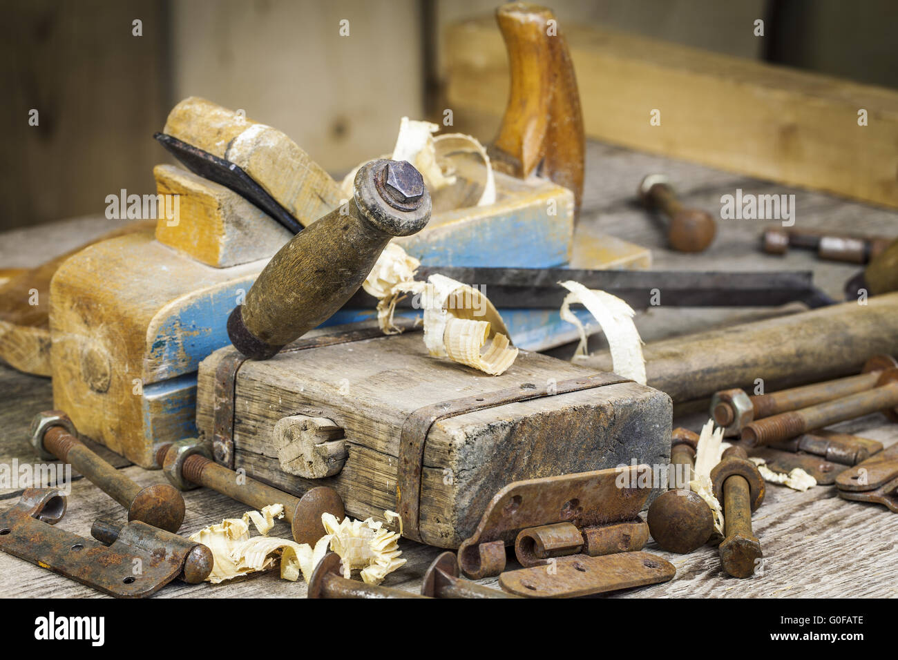 Hammer and other tools hi-res stock photography and images - Alamy