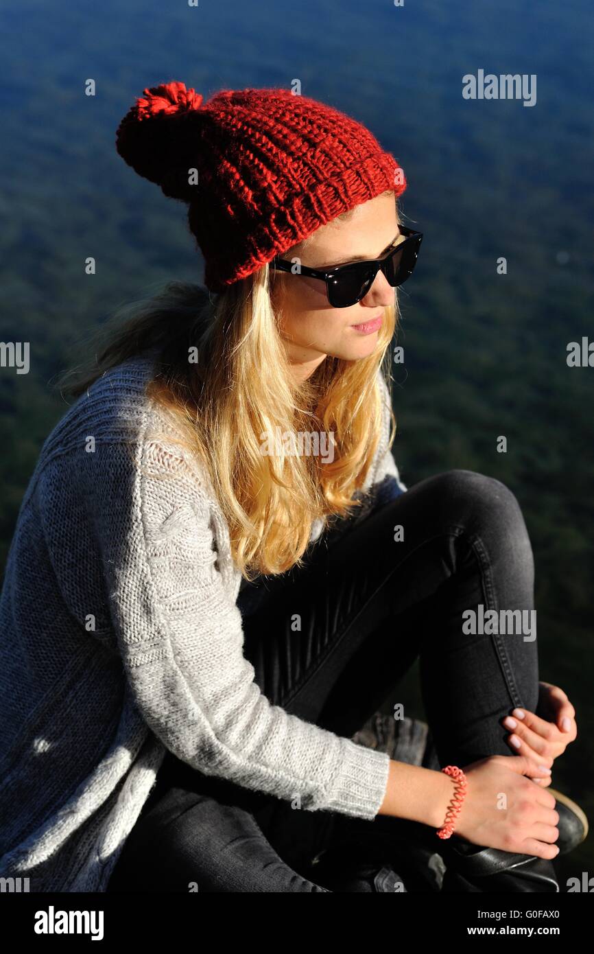 Red cap and sun glasses hi-res stock photography and images - Alamy
