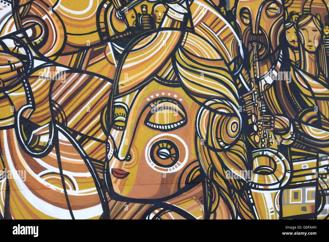 Kuenstlerisches graffito hi-res stock photography and images - Alamy