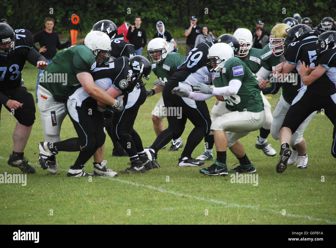 American Football Scene Stock Photo - Alamy