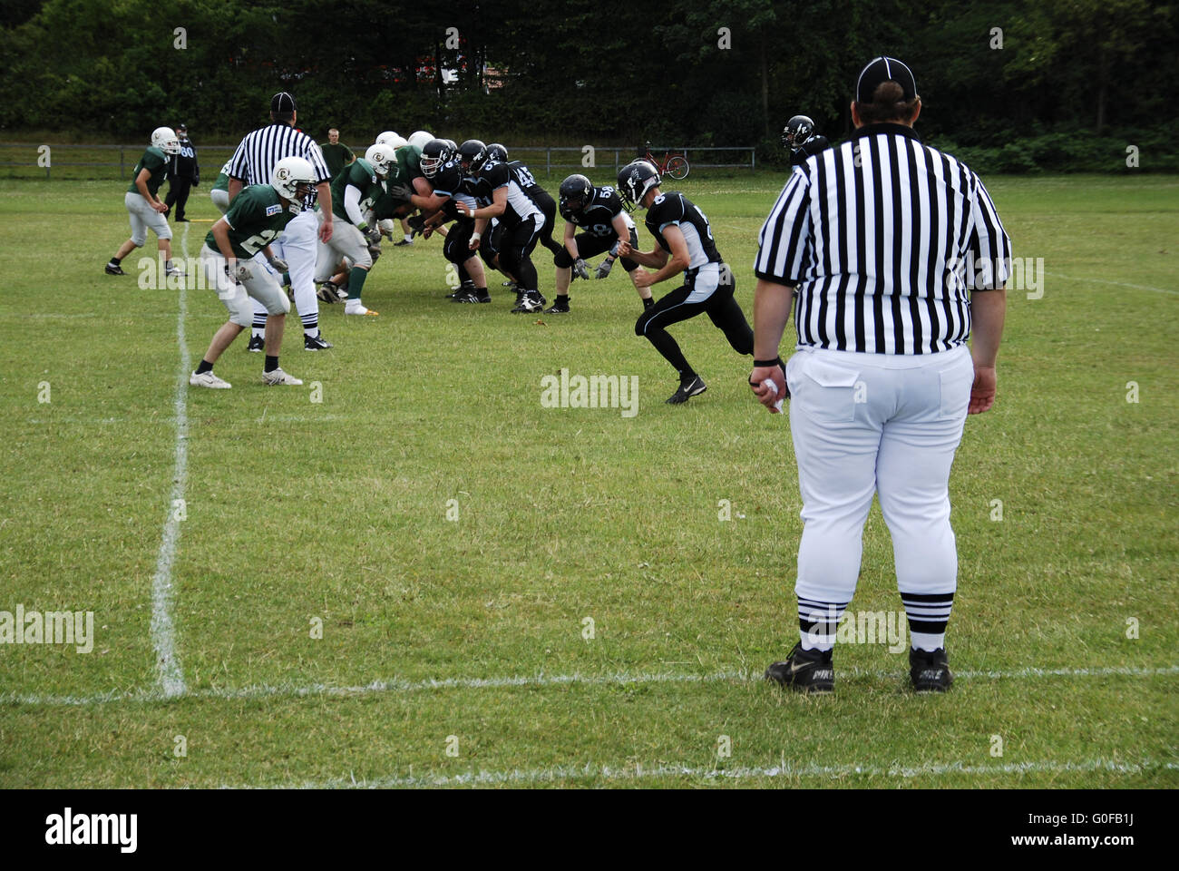 American Football Scene Stock Photo - Alamy
