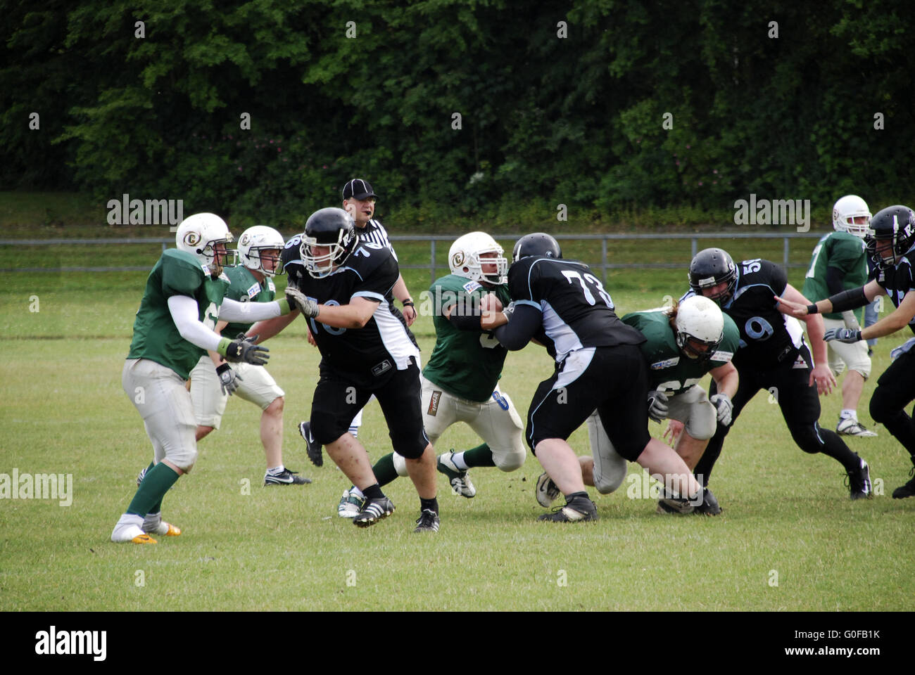 American Football Scene Stock Photo - Alamy