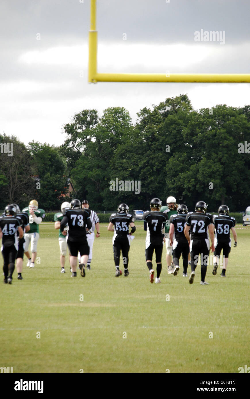 American Football Scene Stock Photo - Alamy