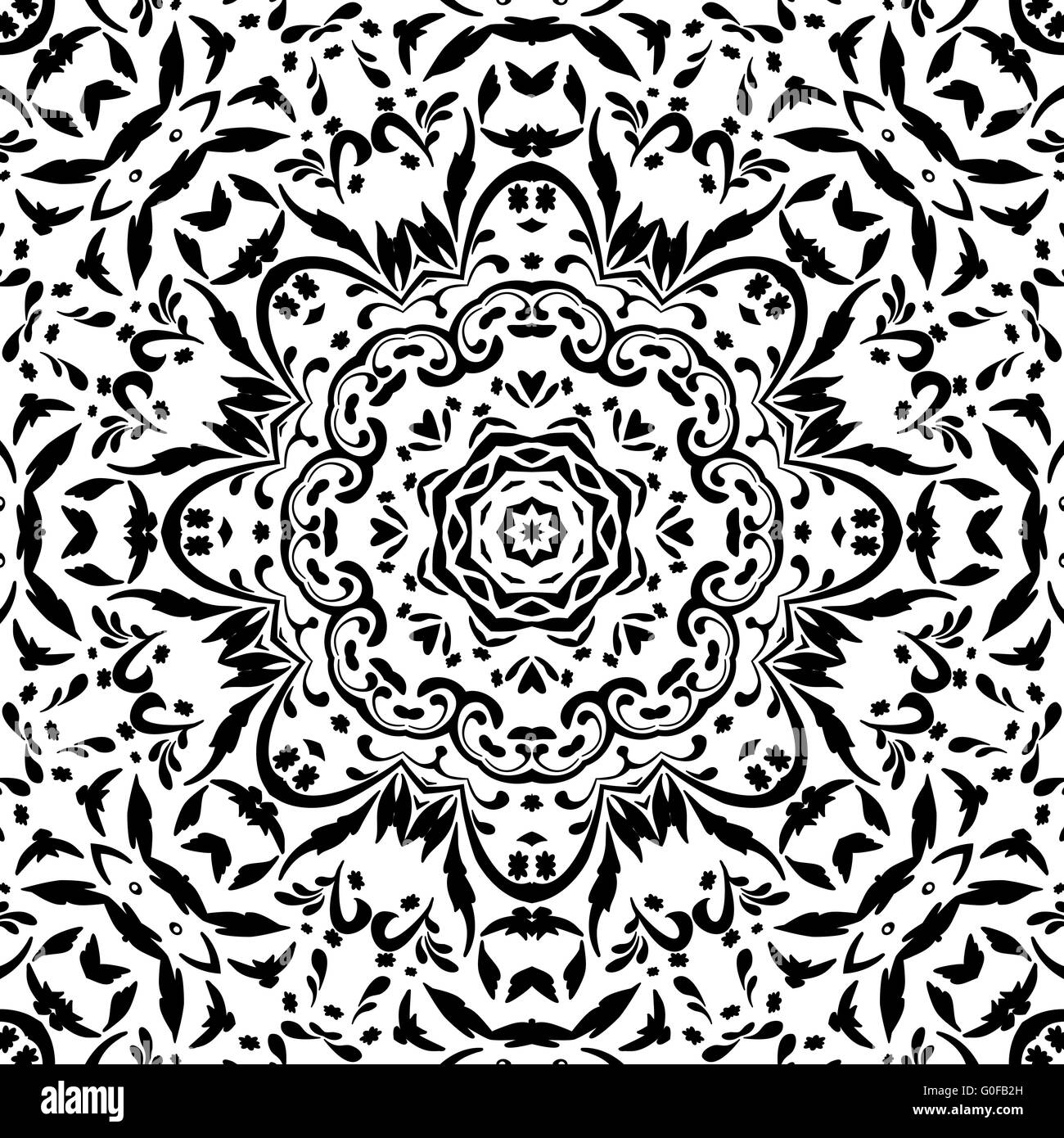 Abstract seamless outline pattern Stock Photo - Alamy