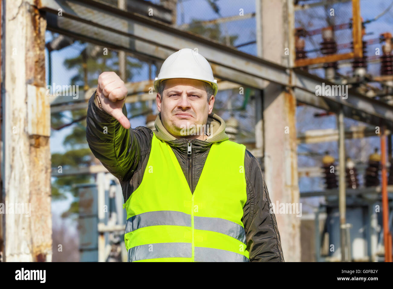Isolators at an electrical substation hi-res stock photography and ...