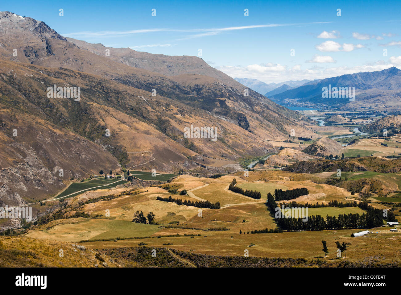 Landscape near Queenstown, Crown Range,New Zealand Stock Photo - Alamy