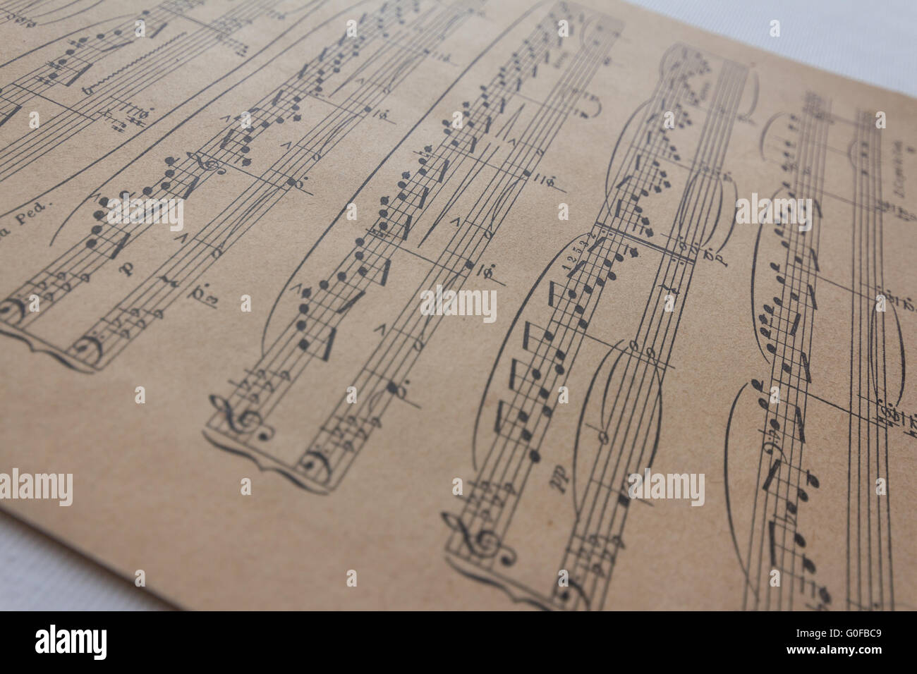 Notes on piano hi-res stock photography and images - Alamy