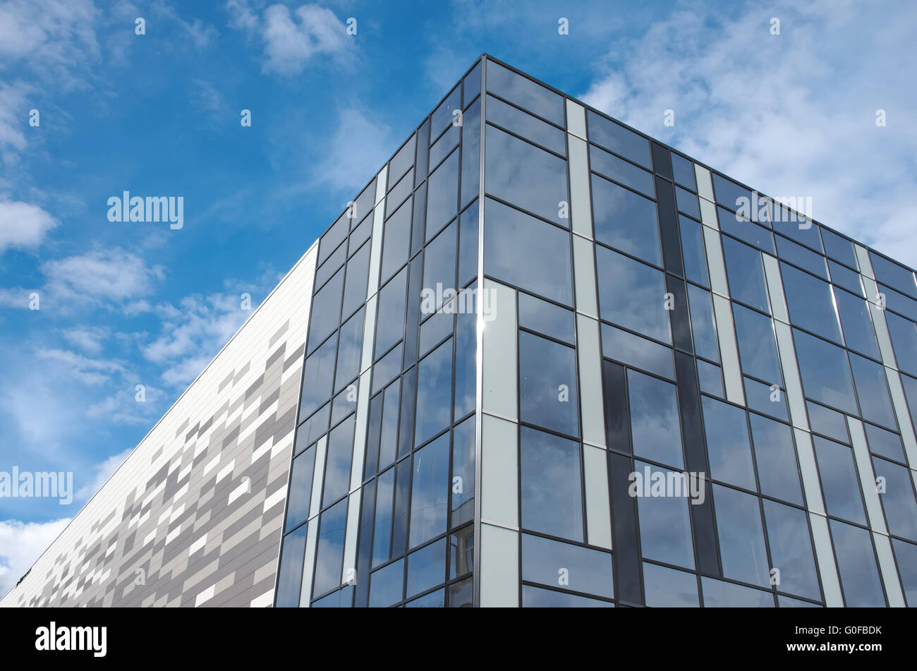Facade of the new modern high-rise building Stock Photo - Alamy