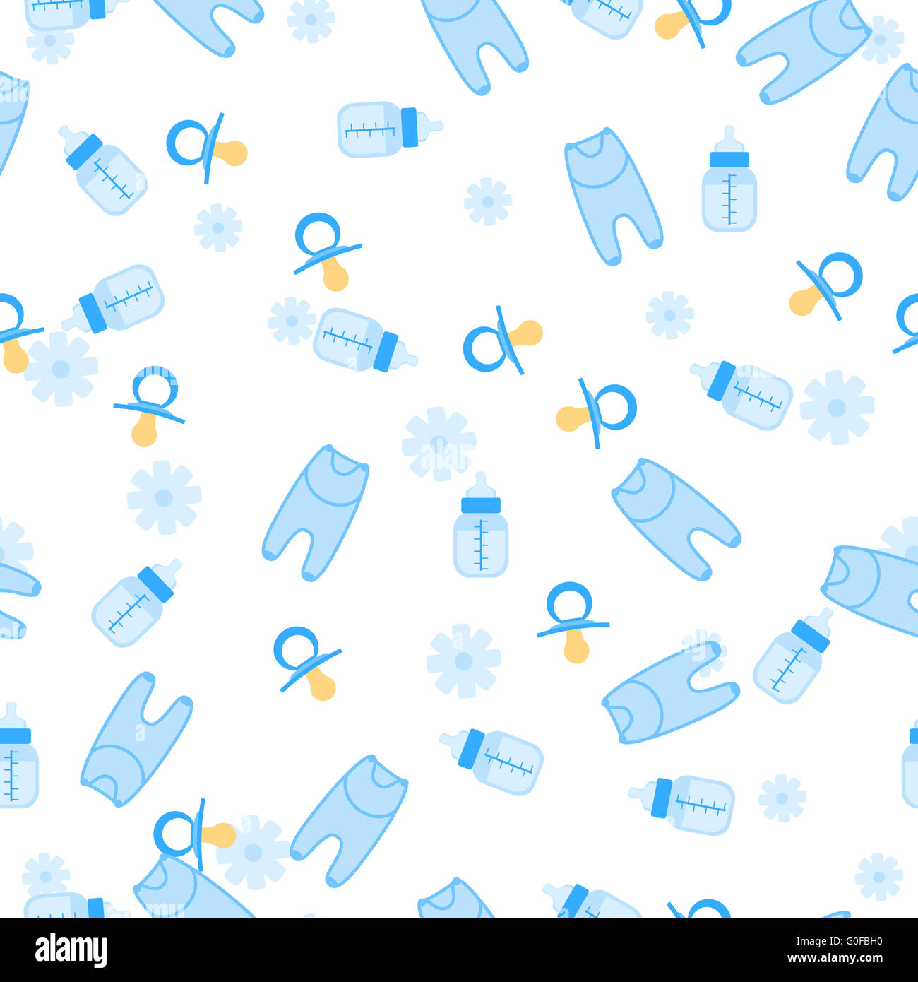 Baby Shower Seamless Pattern Stock Photo - Alamy