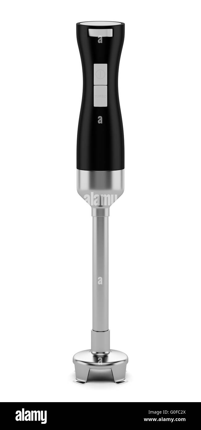 immersion blender isolated on white background Stock Photo - Alamy
