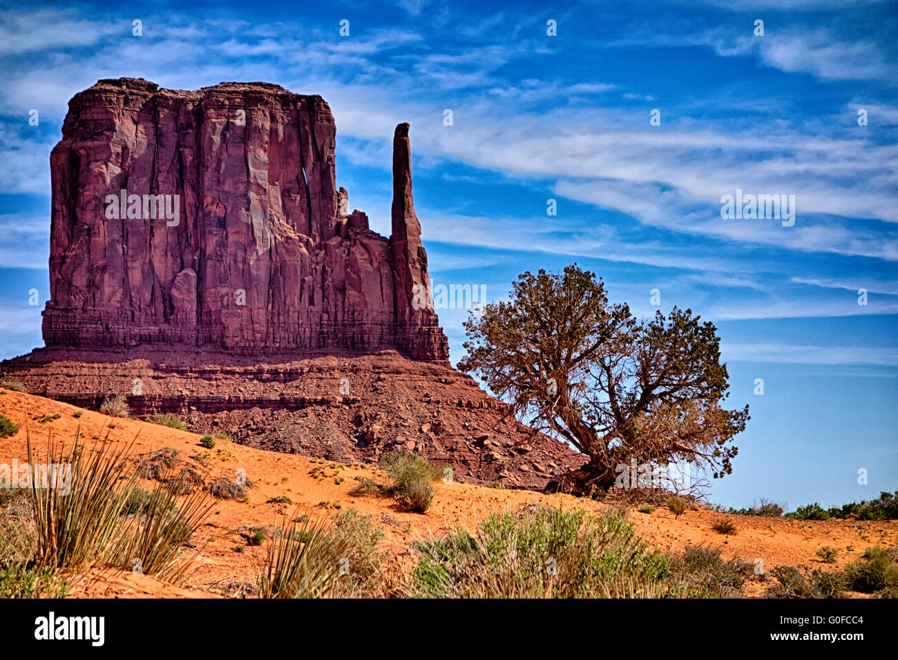 The unique landscape of Monument Valley Arizona USA Stock Photo - Alamy