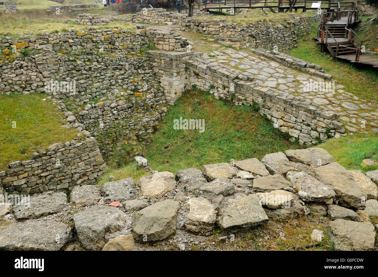 Troy ramp location of the legendary treasure Stock Photo - Alamy
