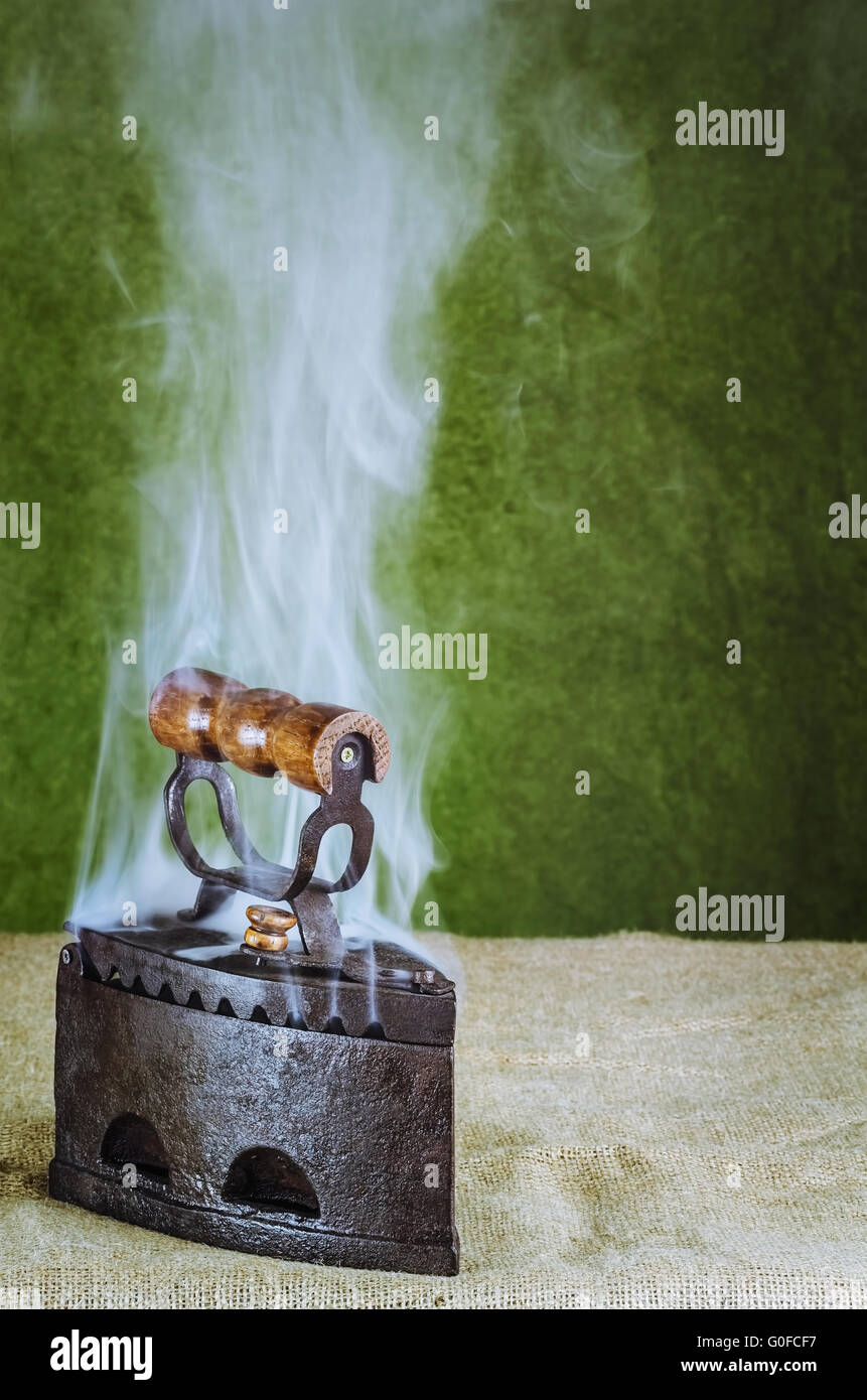Steaming Hot Iron Stock Photo - Alamy