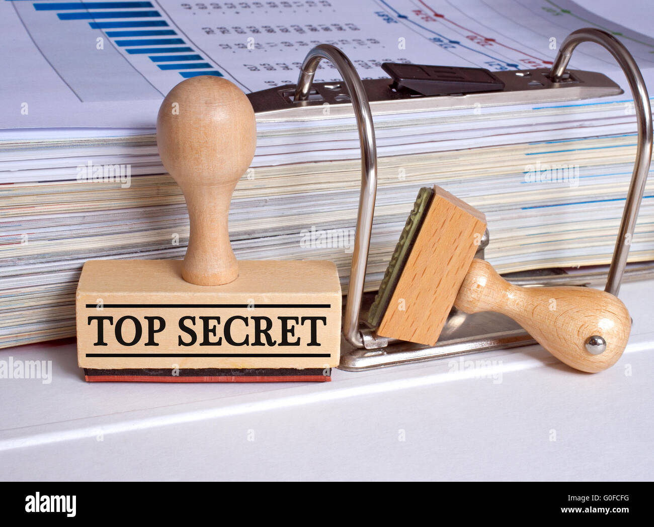 Top Secret - Rubber Stamp in the Office Stock Photo - Alamy