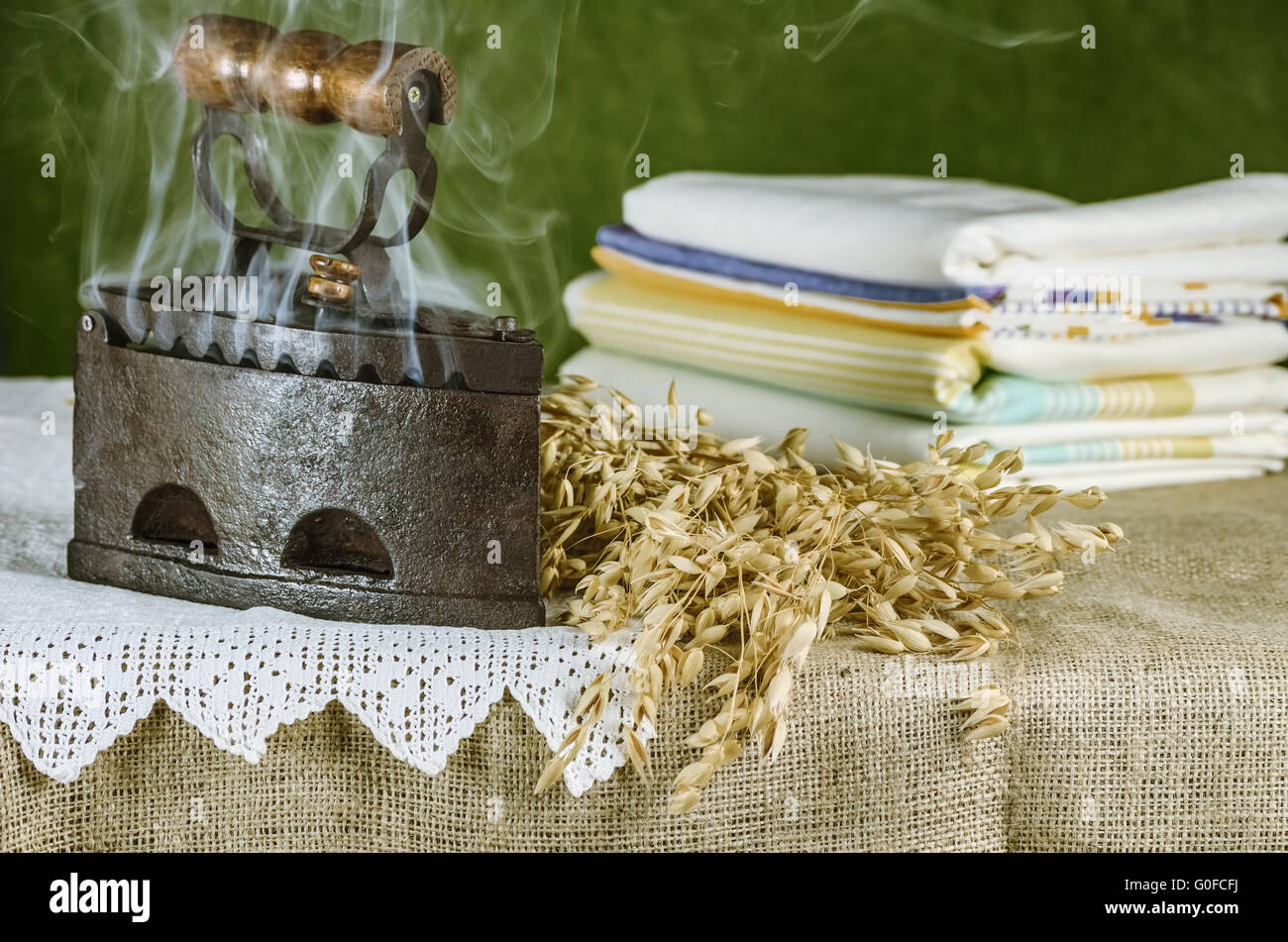 Old Hot Iron Stock Photo - Alamy