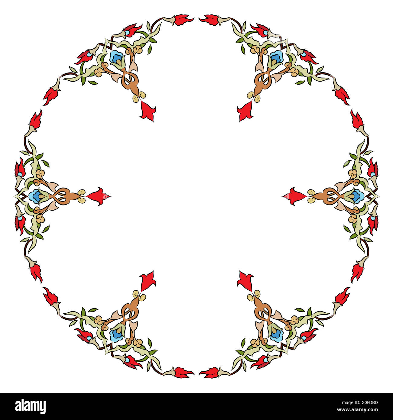 Antique ottoman turkish pattern vector design eleven Stock Photo - Alamy