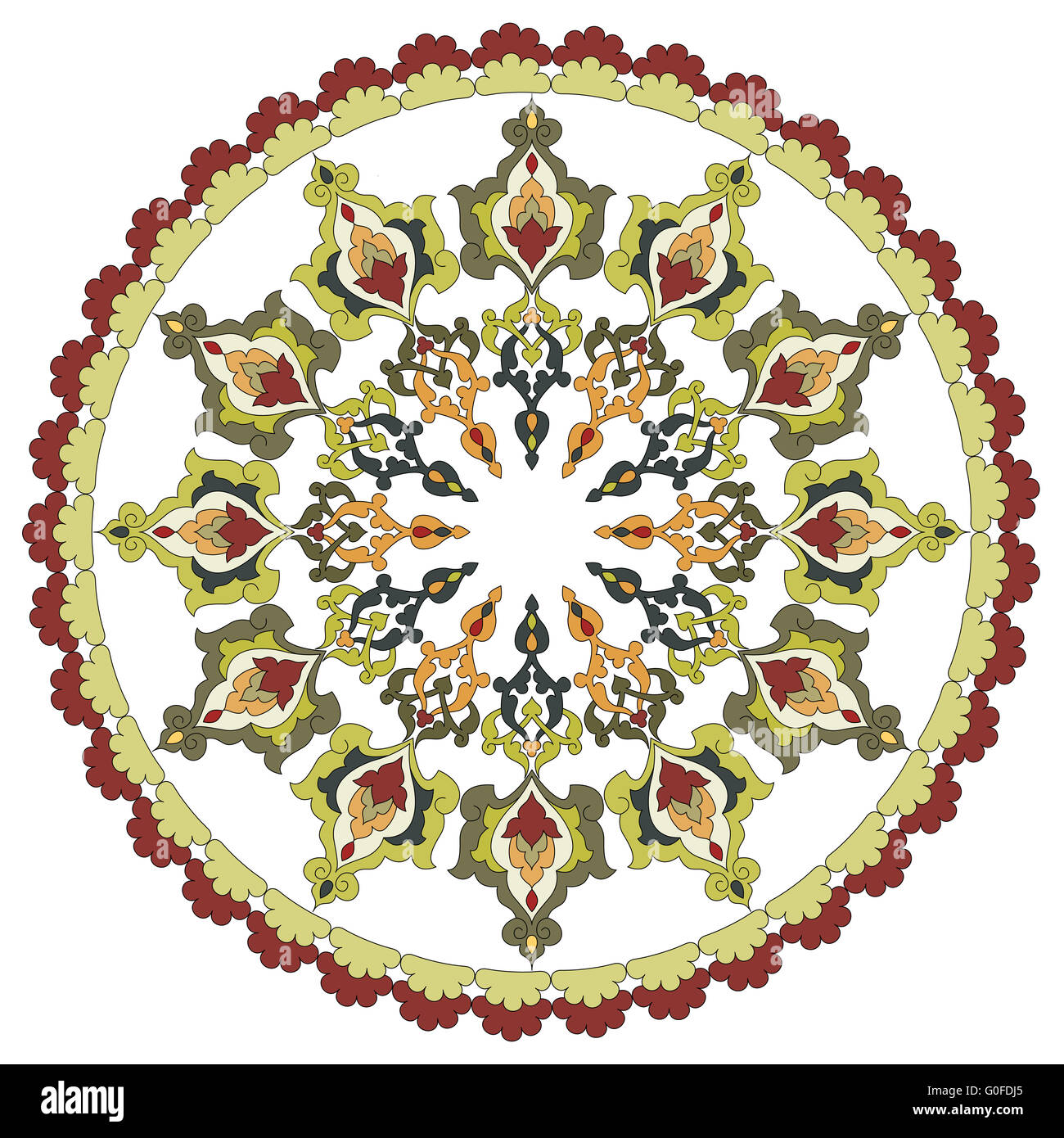 Antique ottoman turkish pattern vector design twenty eight Stock Photo ...