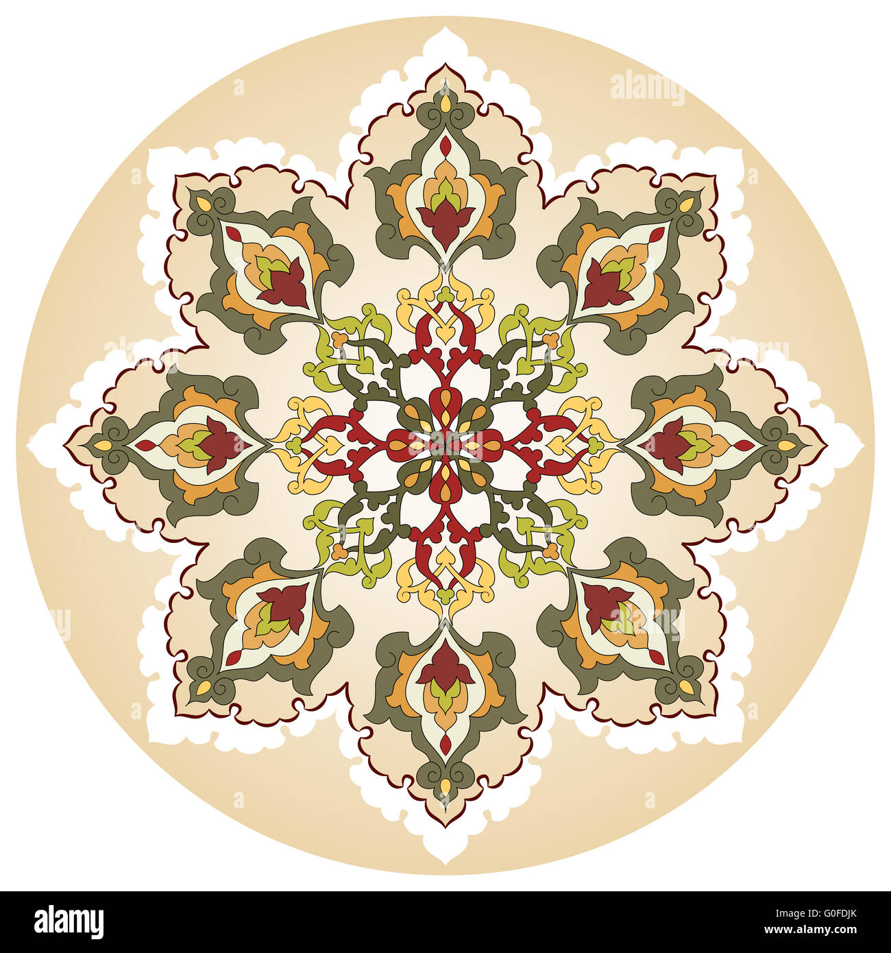 Antique ottoman turkish pattern vector design twenty nine Stock Photo ...