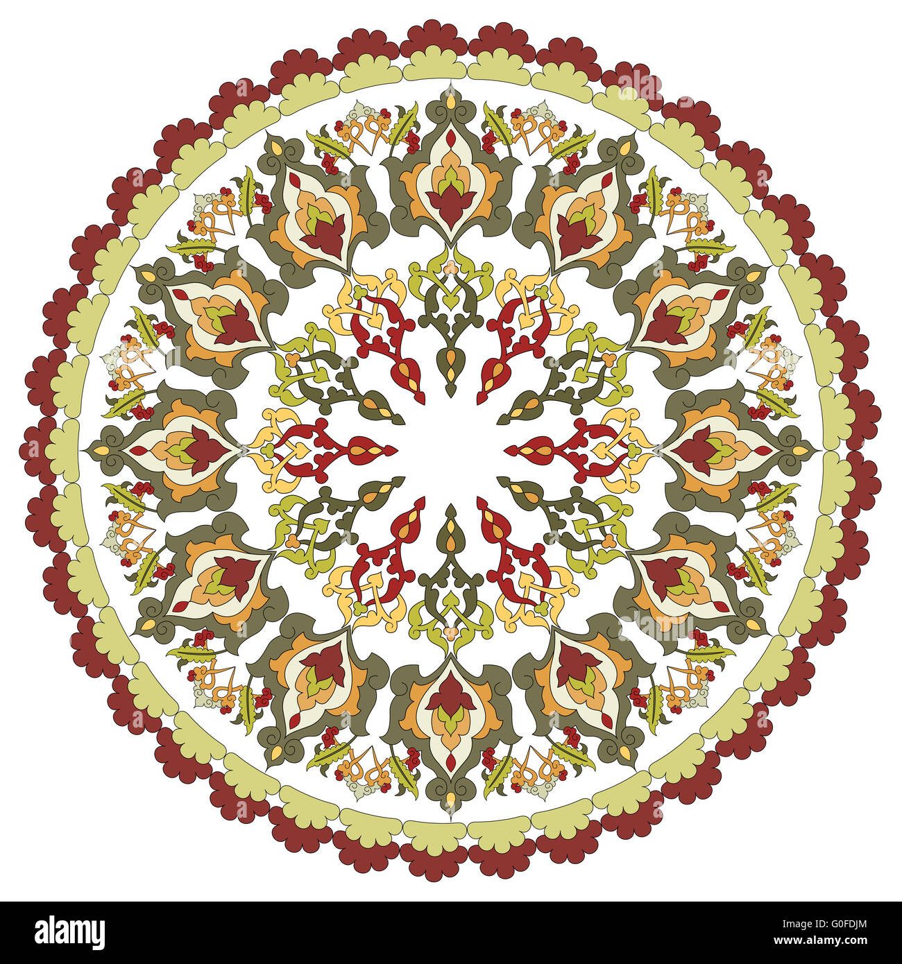 Antique ottoman turkish pattern vector design twenty four Stock Photo ...
