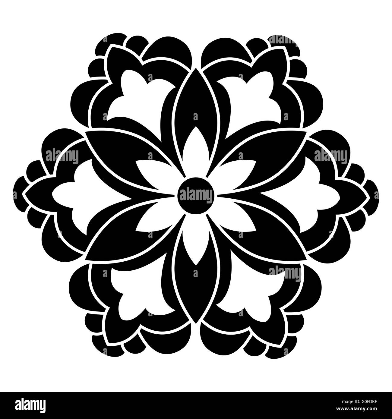 Antique ottoman turkish vector design five Stock Photo - Alamy