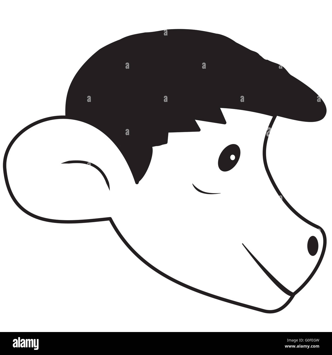 The head of the monkey Stock Photo - Alamy