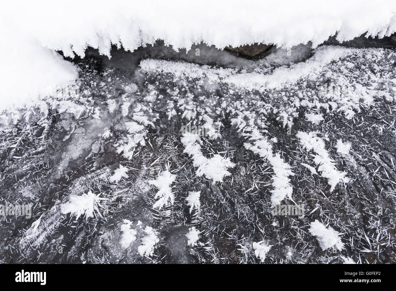 frozen brook, Lapland, Sweden Stock Photo - Alamy