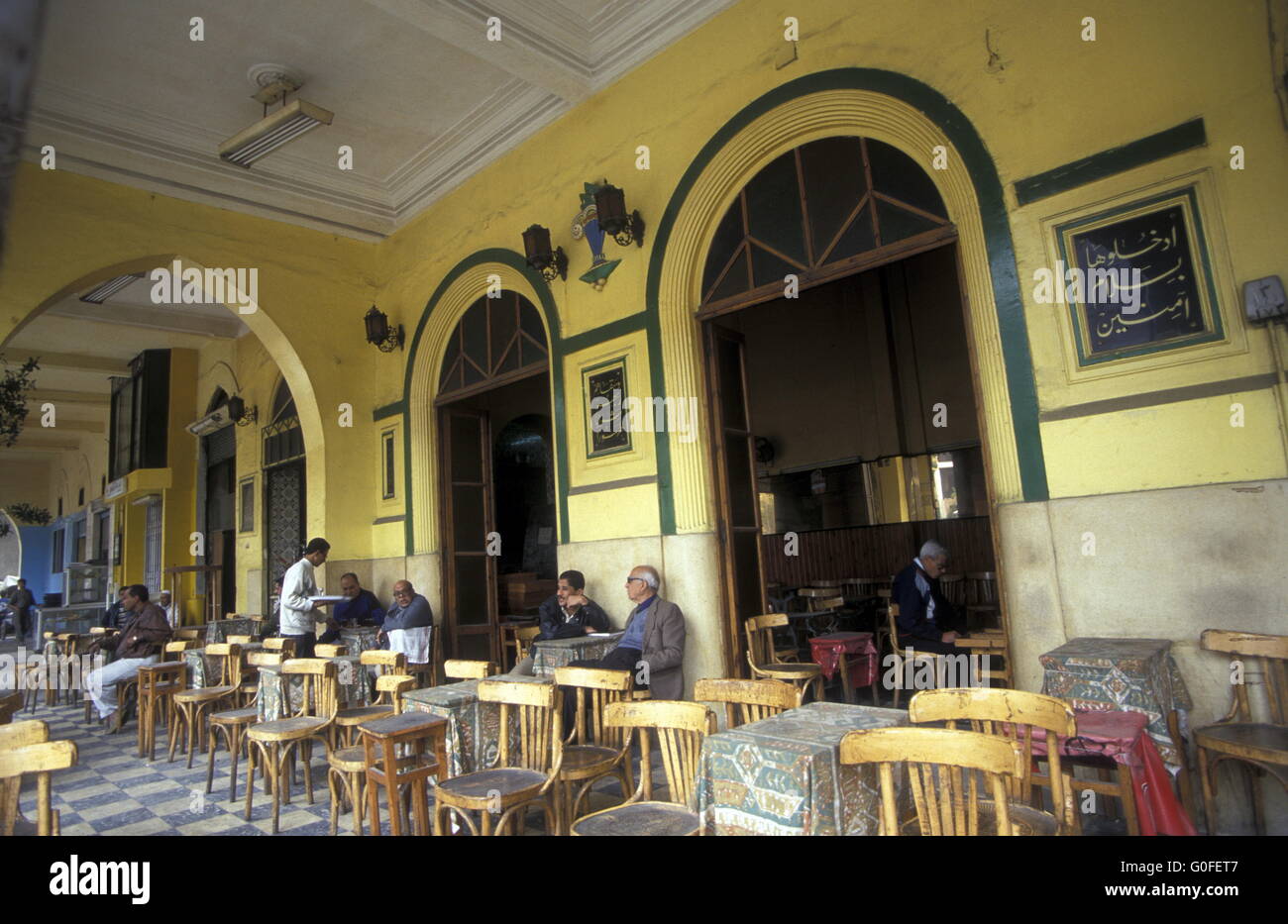 Egypt cairo coffee tea shop hi-res stock photography and images - Alamy