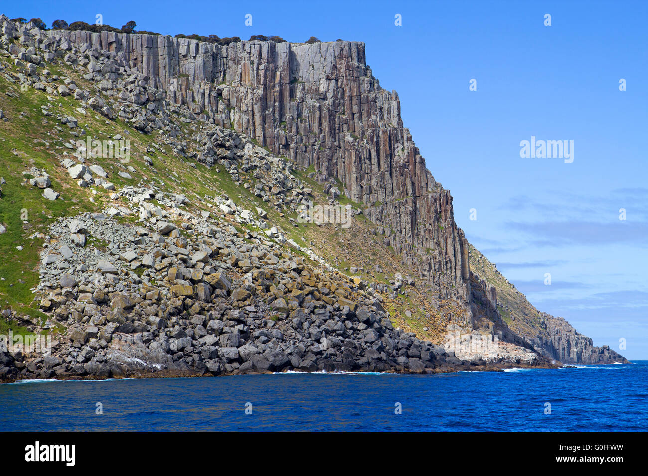 Cliffs on Tasman Island Stock Photo - Alamy