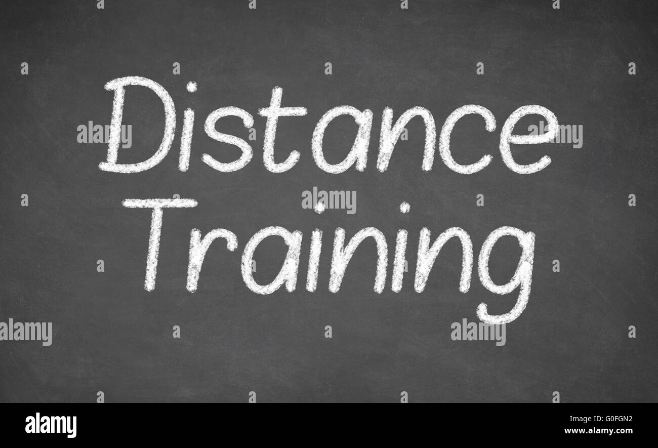 Distance training, concept Stock Photo - Alamy