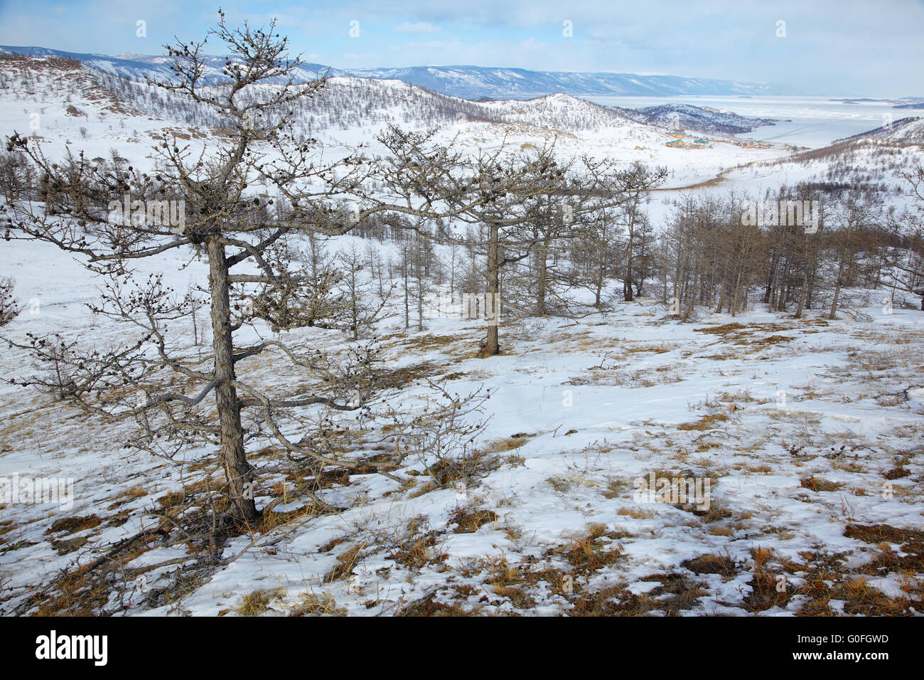 Siberian landscape near lake Baikal Stock Photo - Alamy