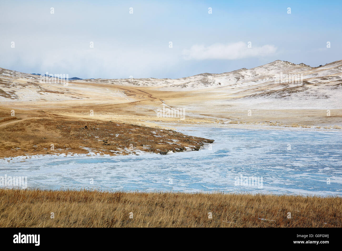 Siberian landscape near lake Baikal Stock Photo - Alamy