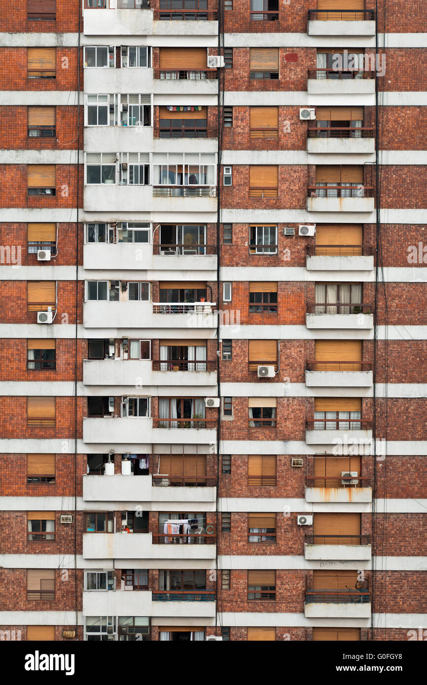 Stone facade, high-rise building Stock Photo - Alamy